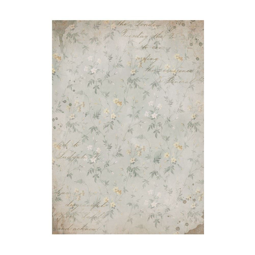 8 Carte di riso in A6 Backgrounds Golden Harmony - Mondo Fai da Te