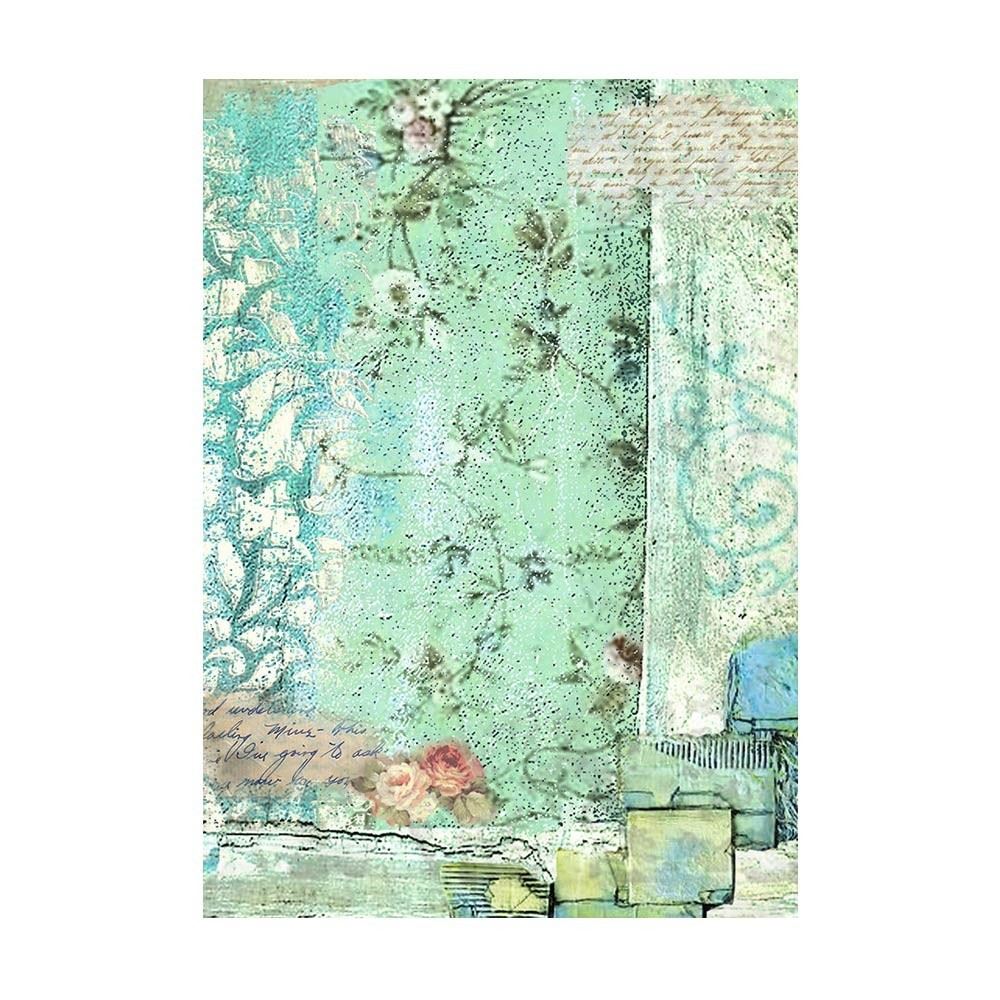 8 Carte di riso in A6 Backgrounds Wonderland - Mondo Fai da Te