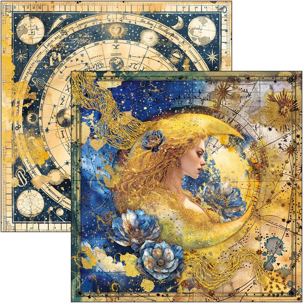 Blocchi di Carte Scrap Celestial cm 20 x 20 - Mondo Fai da Te