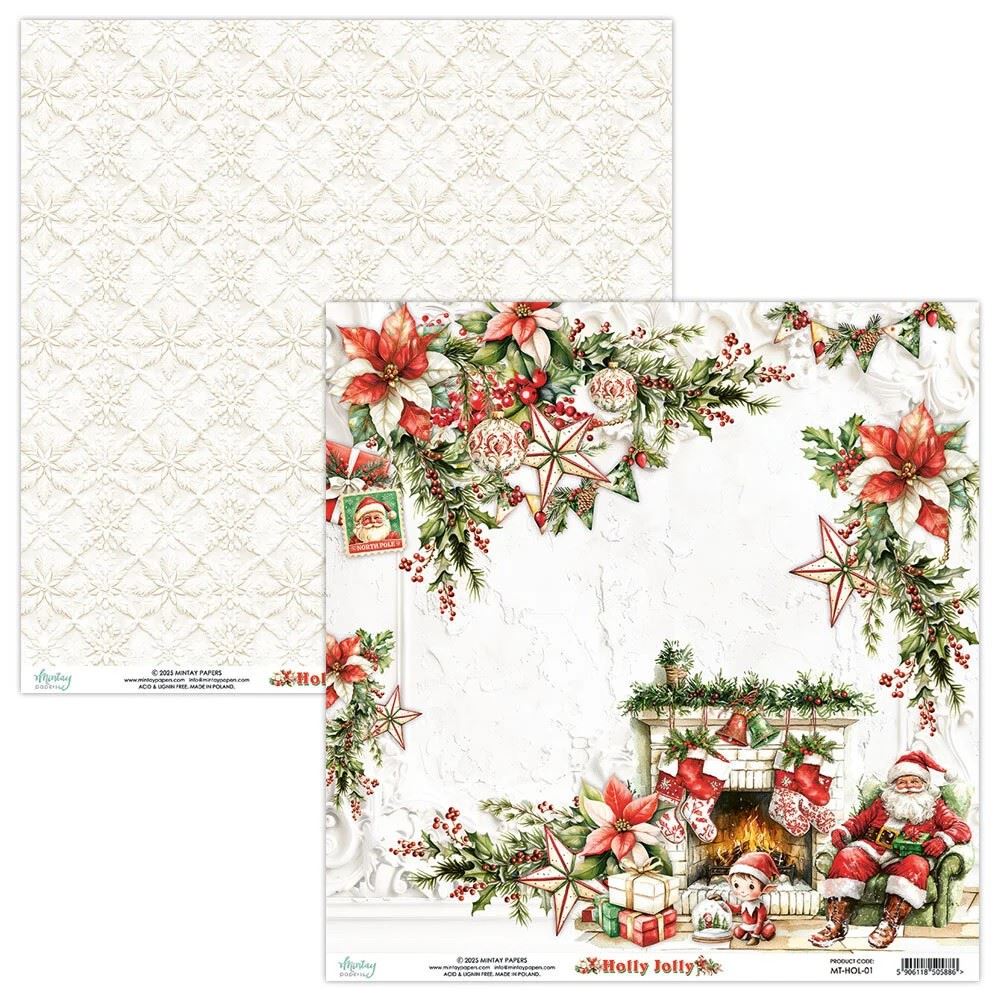 Blocchi di Carte Scrap Holly Jolly 20x20 - Mondo Fai da Te