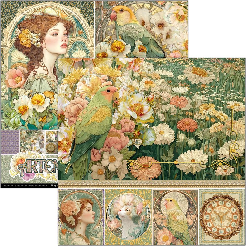 Blocco di Carte Scrap Artemis Pad cm 20 x 20 - Mondo Fai da Te