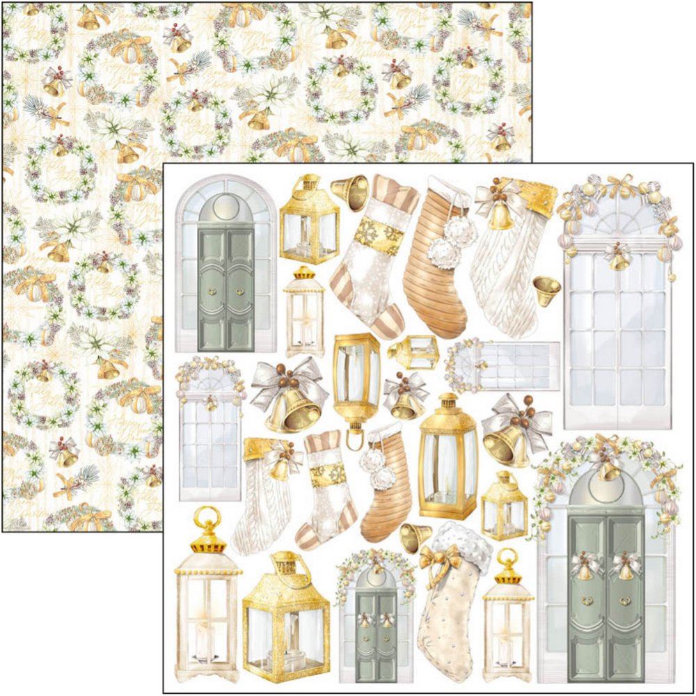Blocco di Carte Scrap Sparkling Christmas cm 15 x 15 - Mondo Fai da Te