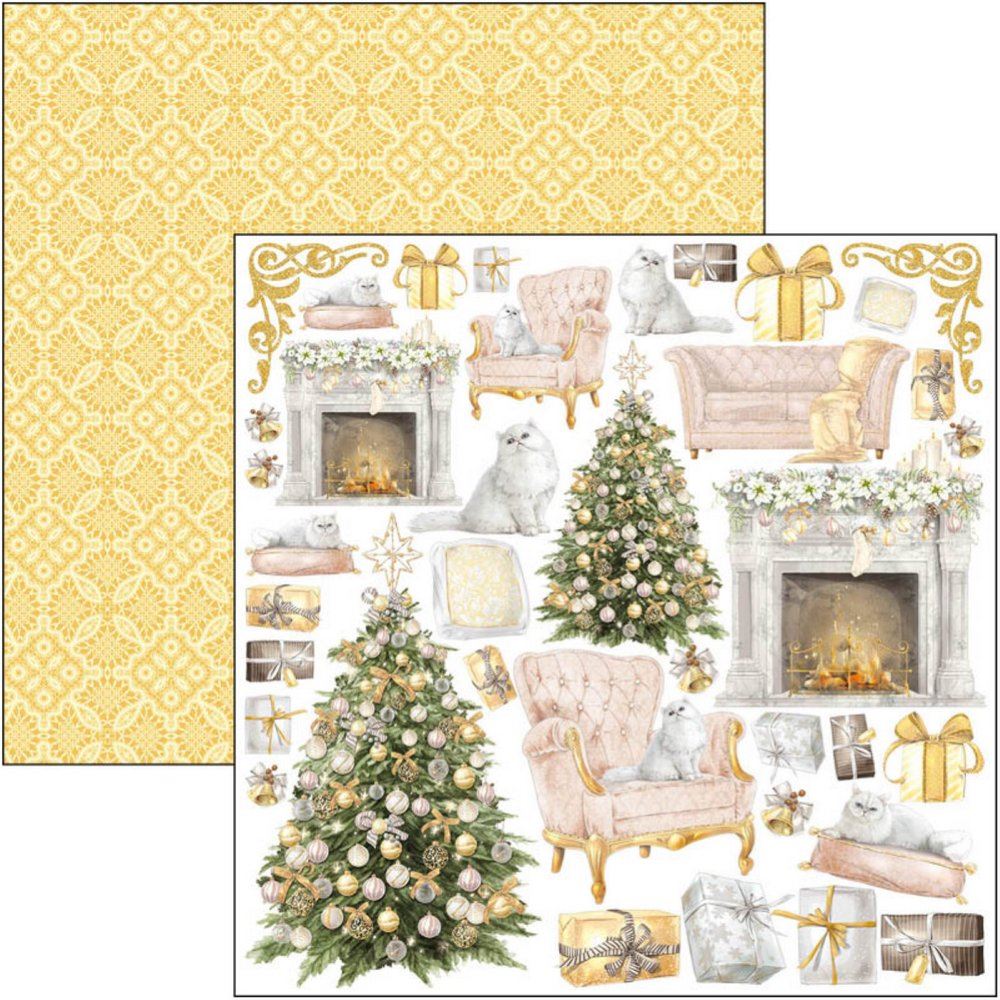 Blocco di Carte Scrap Sparkling Christmas cm 15 x 15 - Mondo Fai da Te