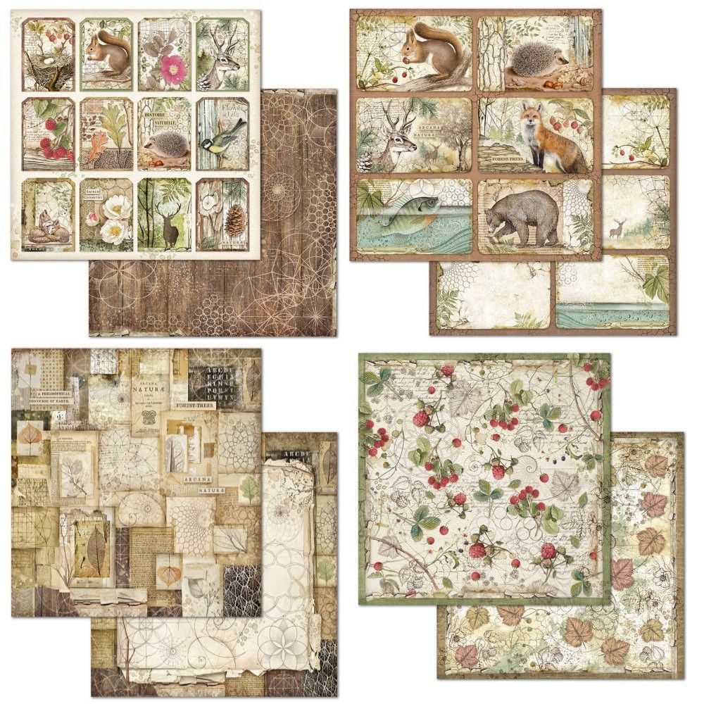 Blocco di carte Scrap Forest - Mondo Fai da Te