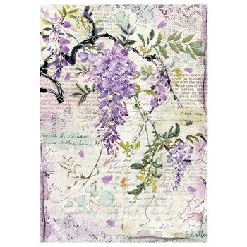 Carta di riso Garden of Promises flowers texture - Mondo Fai da Te