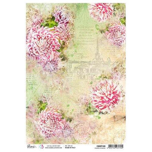 Carta di riso Garden of Promises flowers texture - Mondo Fai da Te