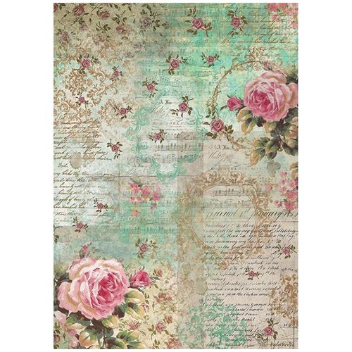 Carta di riso Garden of Promises flowers texture - Mondo Fai da Te