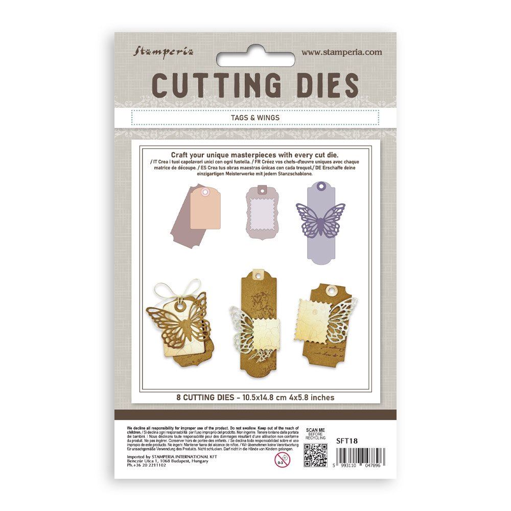 Cutting Dies Quiet Days Tags and wings - Mondo Fai da Te