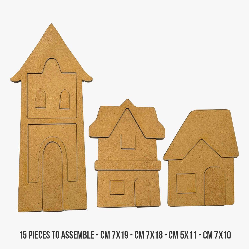 Sagoma Silent Sea House Landscape in MDF - Mondo Fai da Te