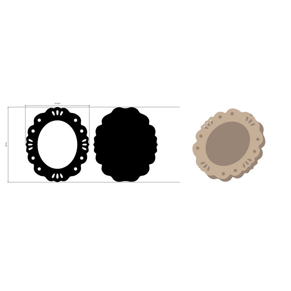 Sagoma Timeless cornici in MDF - Mondo Fai da Te
