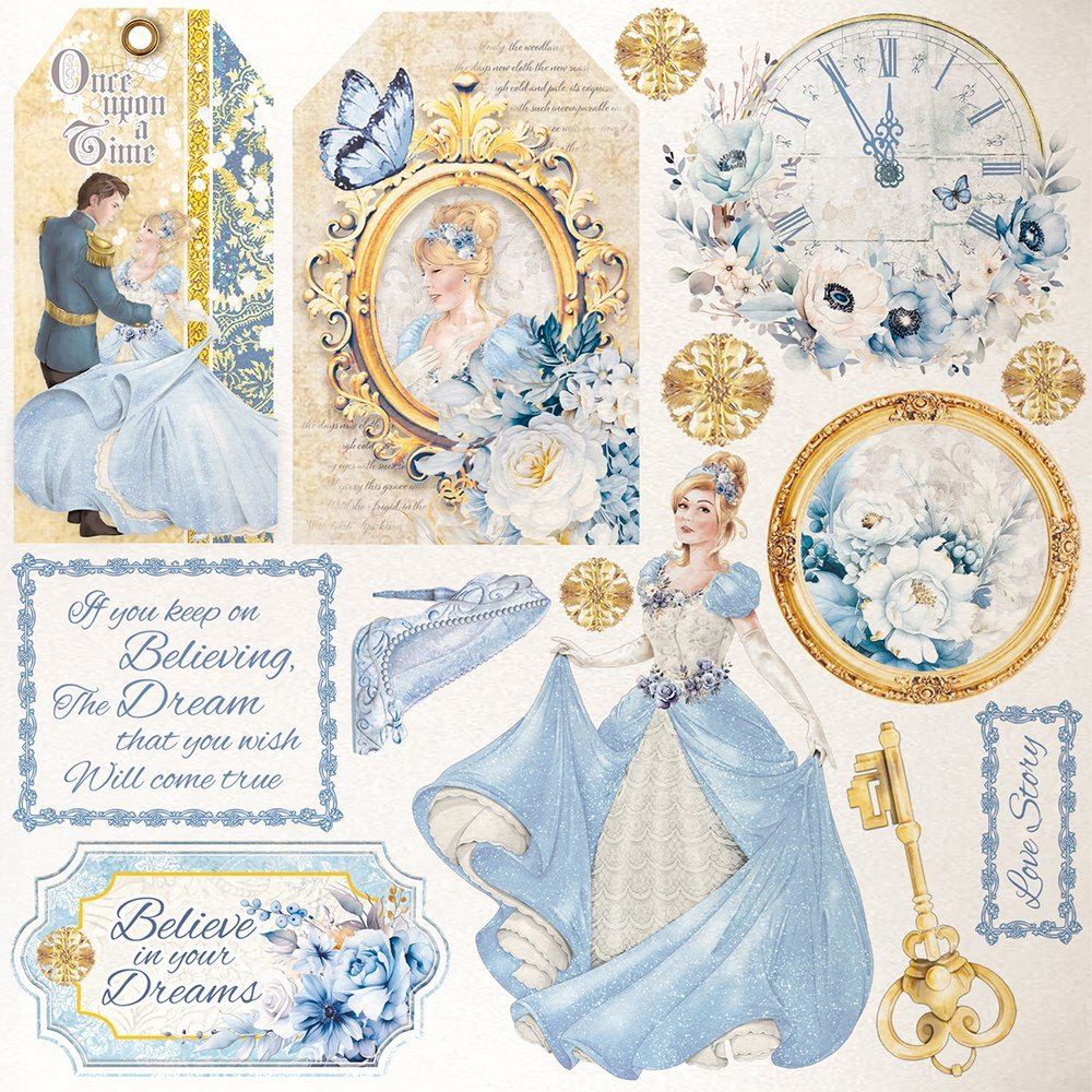 Set 5 Carte Pearl Midnight Spell 15 x 15 - Mondo Fai da Te