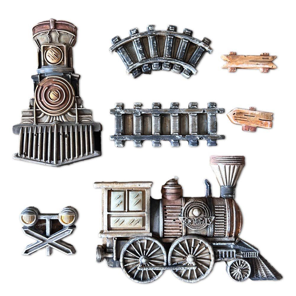 Stampo in Silicone Art of Travelling treno - Mondo Fai da Te