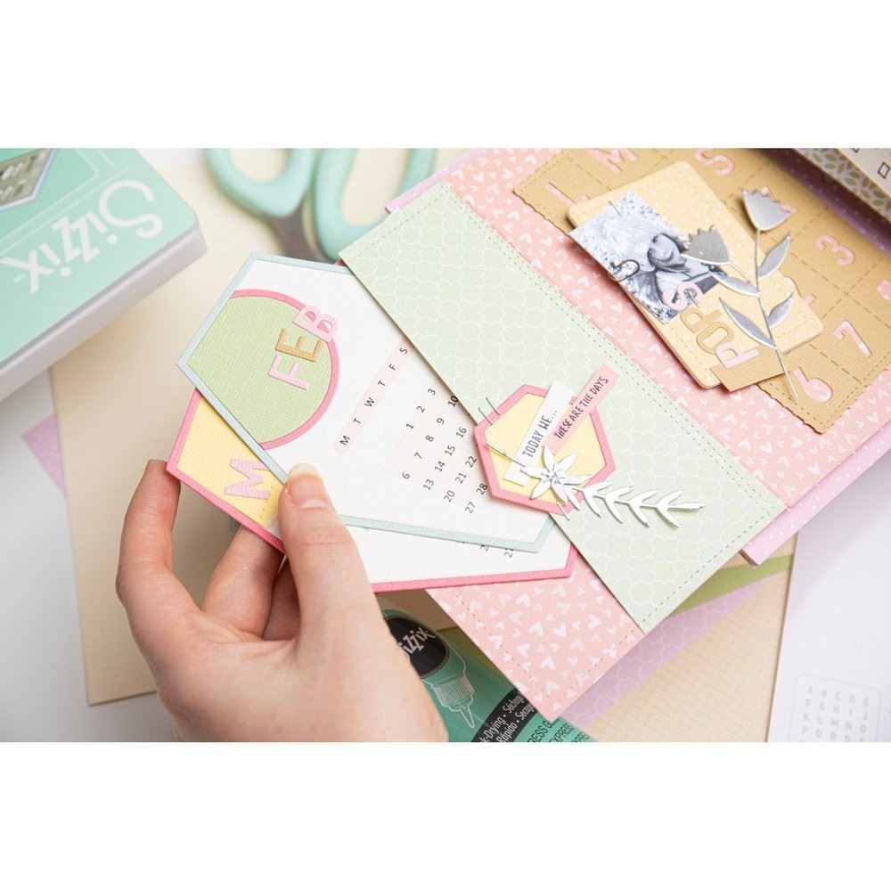 Thinlits Alfanumerico Piastrellato Sizzix - Mondo Fai da Te