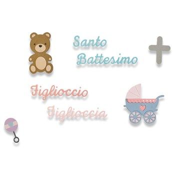 Thinlits Hello Baby - Mondo Fai da Te