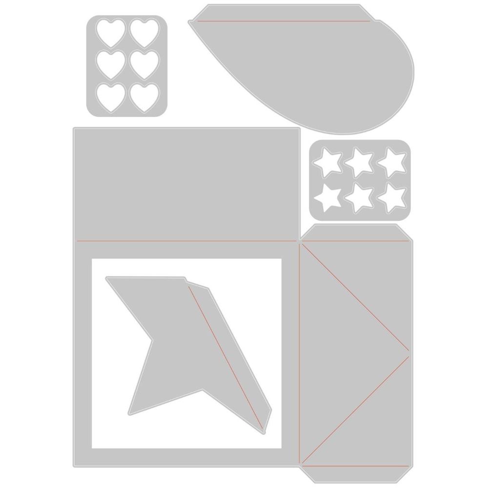 Thinlits Box Heart & Star Card - Mondo Fai da Te