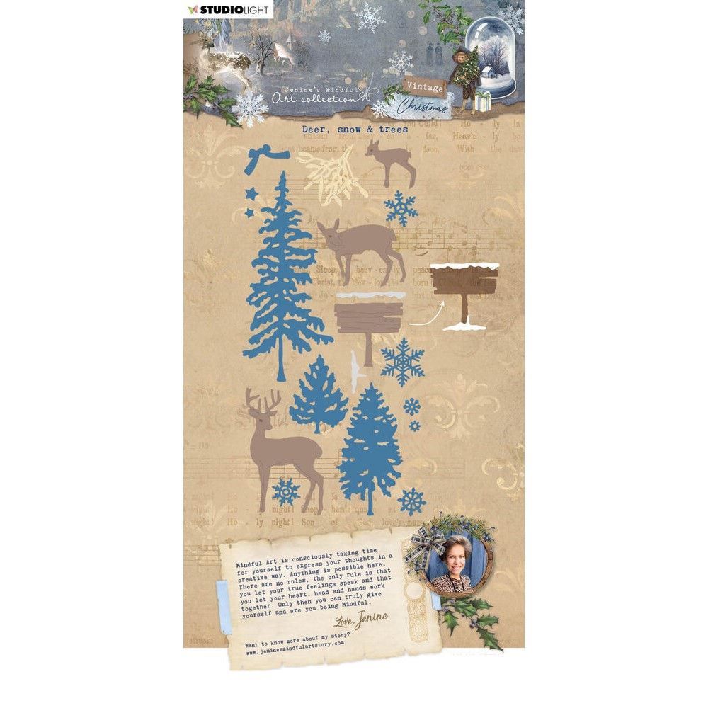 Thinlits Die Set Cervo, Neve e Alberi Vinter Christmas - Mondo Fai da Te