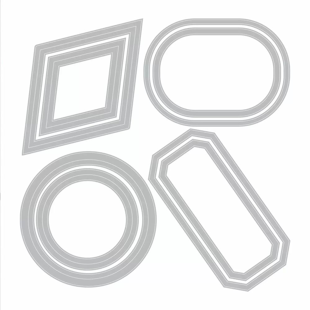 Thinlits Eitichette Moderne - Mondo Fai da Te